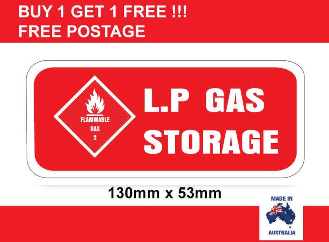 LPG Gas Storage Sticker Decal - Etsy