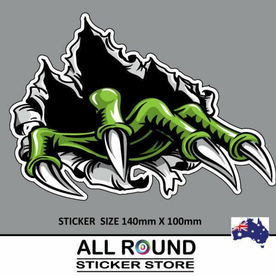 Monster Claw Tearing Car Sticker Decal 4X4, Ute , Car Sticker Bumper ...