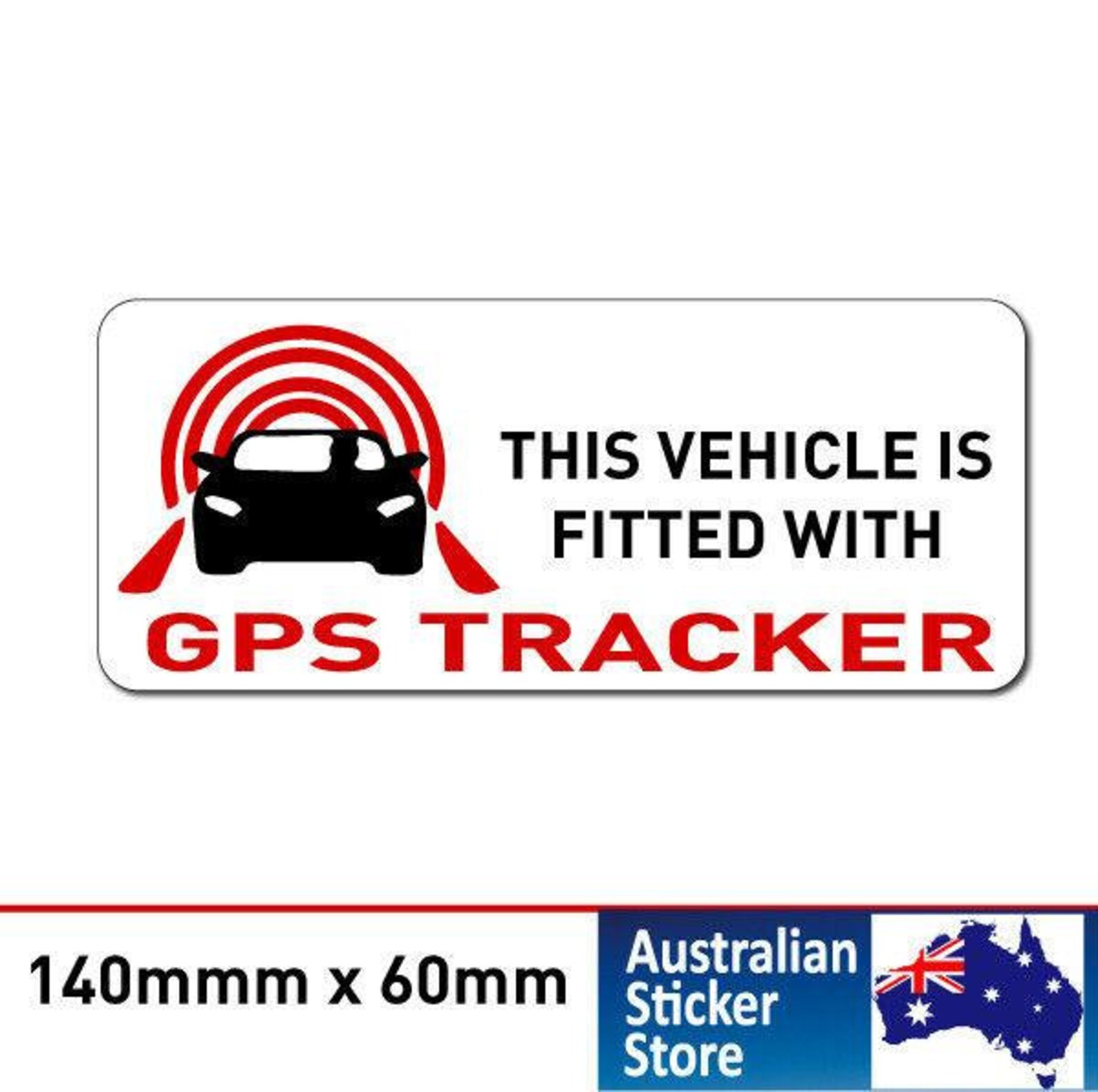 20 X GPS Tracker Fitted Warning Sticker Decal Safety Sign Car - Etsy