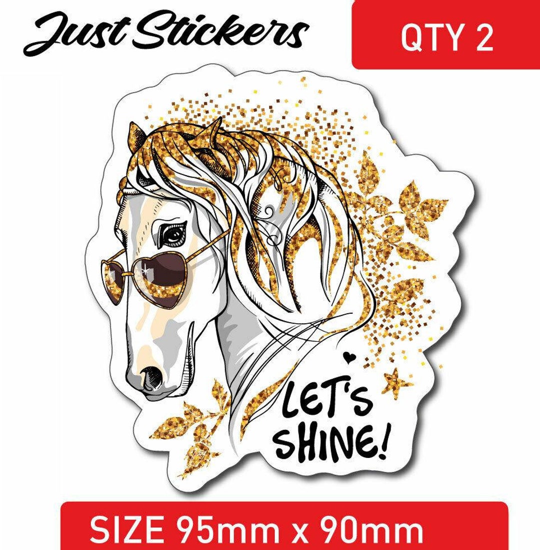 HORSE Car Sticker Bumper Sticker , Skate , Sticker , Bike, Window ...