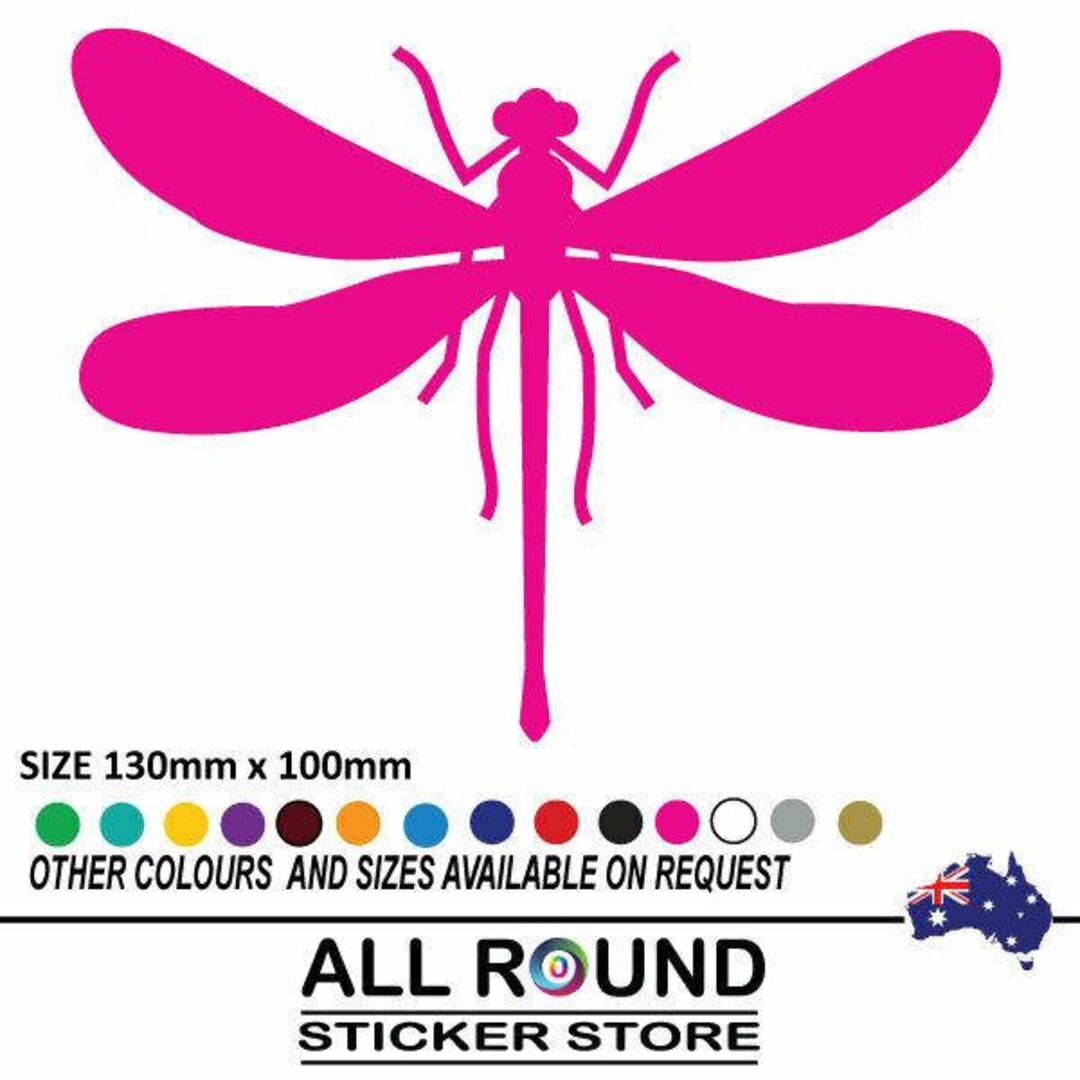 Dragonfly Car Sticker Decal - Etsy