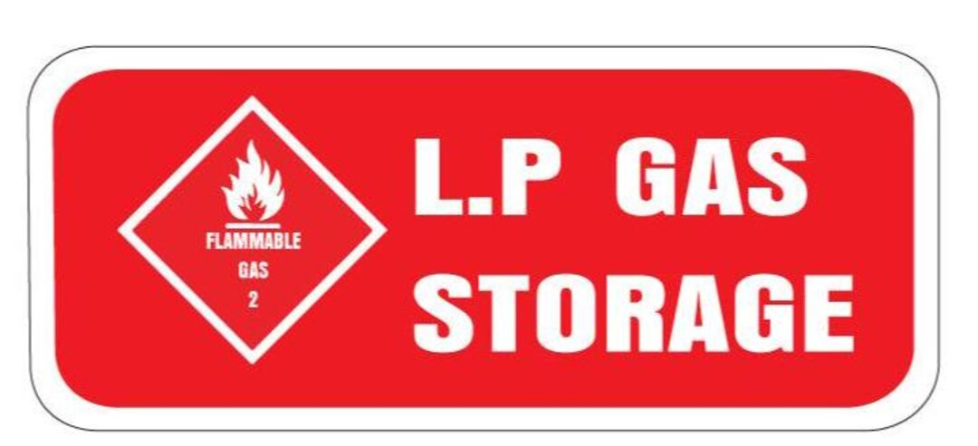 Lp Gas Sticker Decal Warning Sticker 130mm X 53mm - Etsy