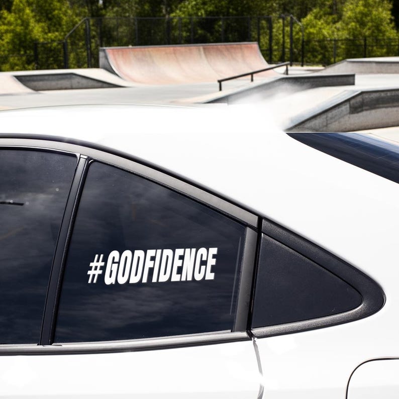 The #godfidence-car Sticker Decal Religious - Etsy