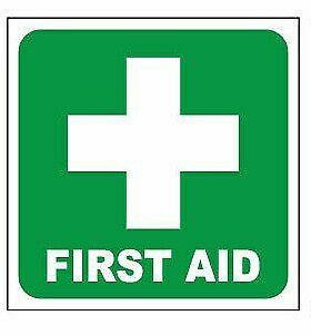 Qty 10 X First Aid Decal Sticker 100mm X 100mm - Etsy