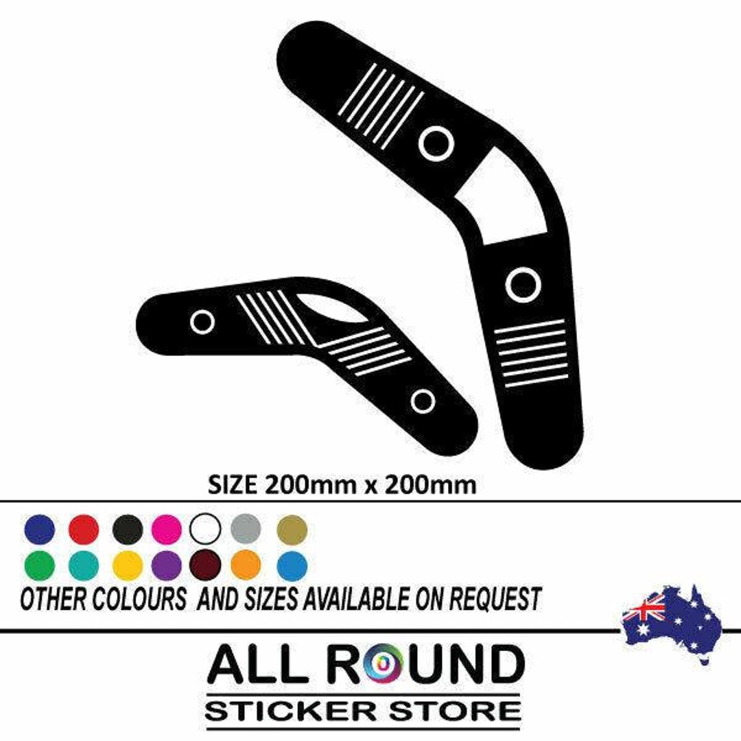 BOOMERANG AUSTRALIAN Sticker Decal RV Motorhome, 4X4, Boat , Caravan - Etsy
