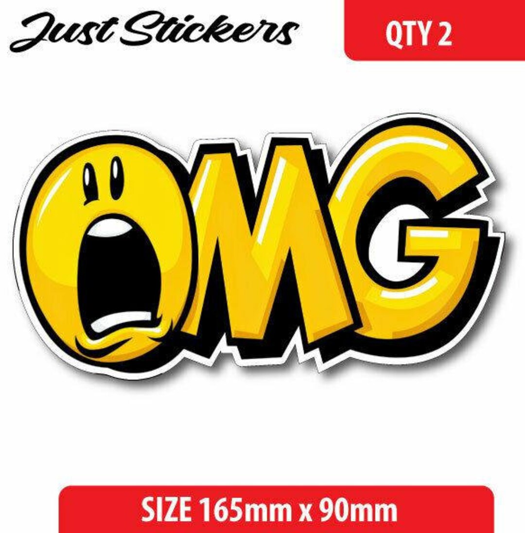 OMG Car Sticker , Bumper Sticker , Skate , Sticker , Laptop Window, - Etsy