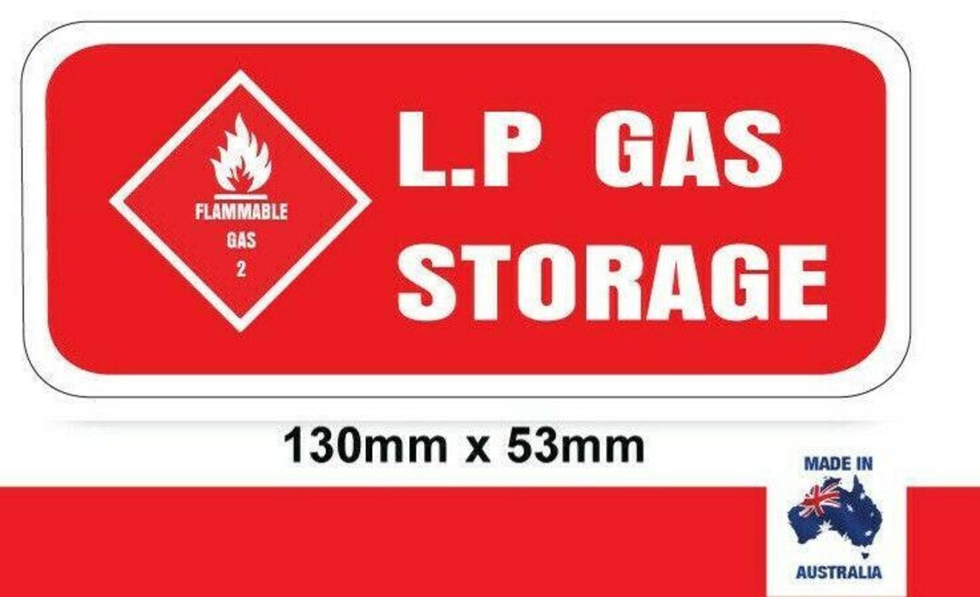 2 X LPG Gas Storage Sticker Decal - Etsy
