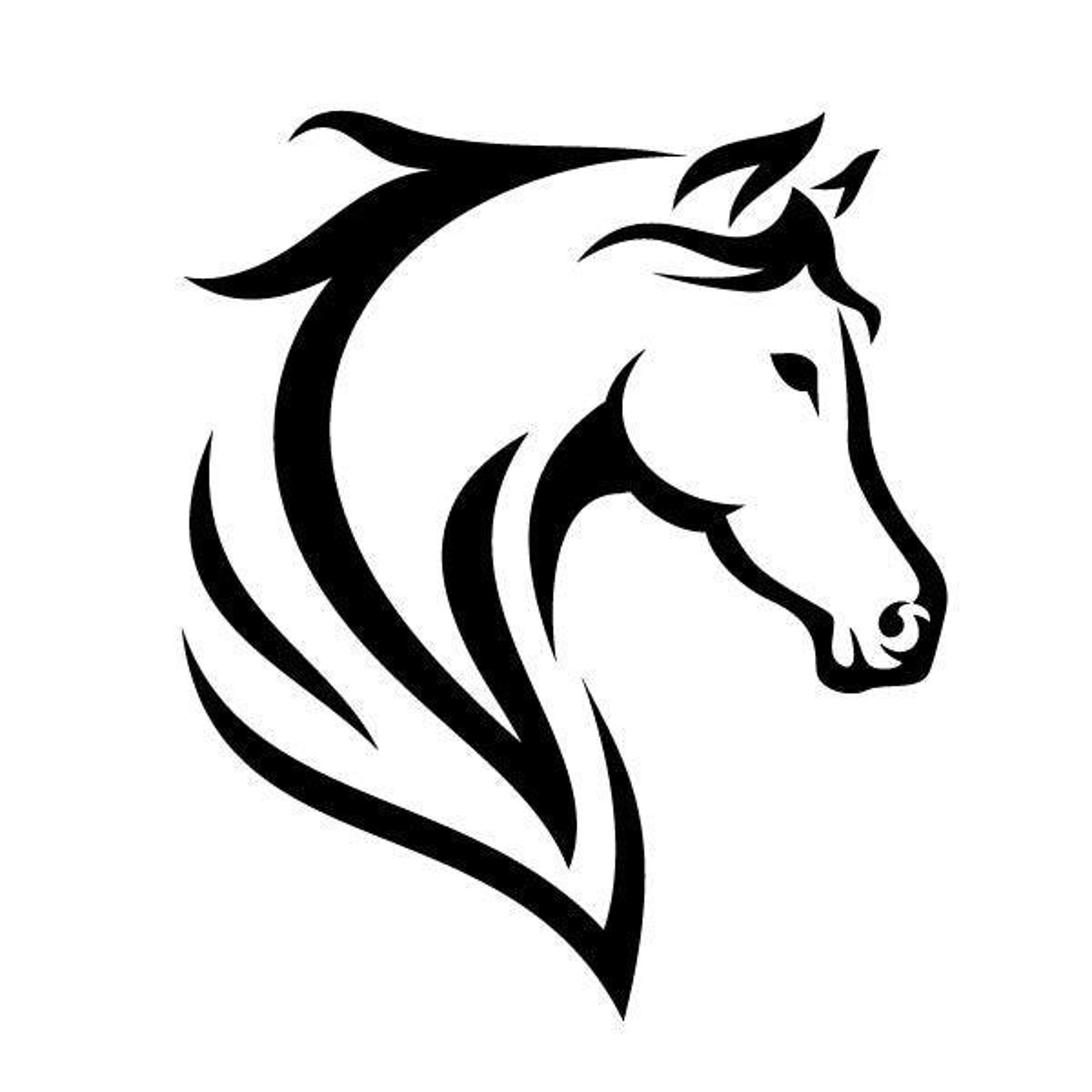 Horse Head Stickers for Horse Float Trailer , Truck or Other Vehicle ...