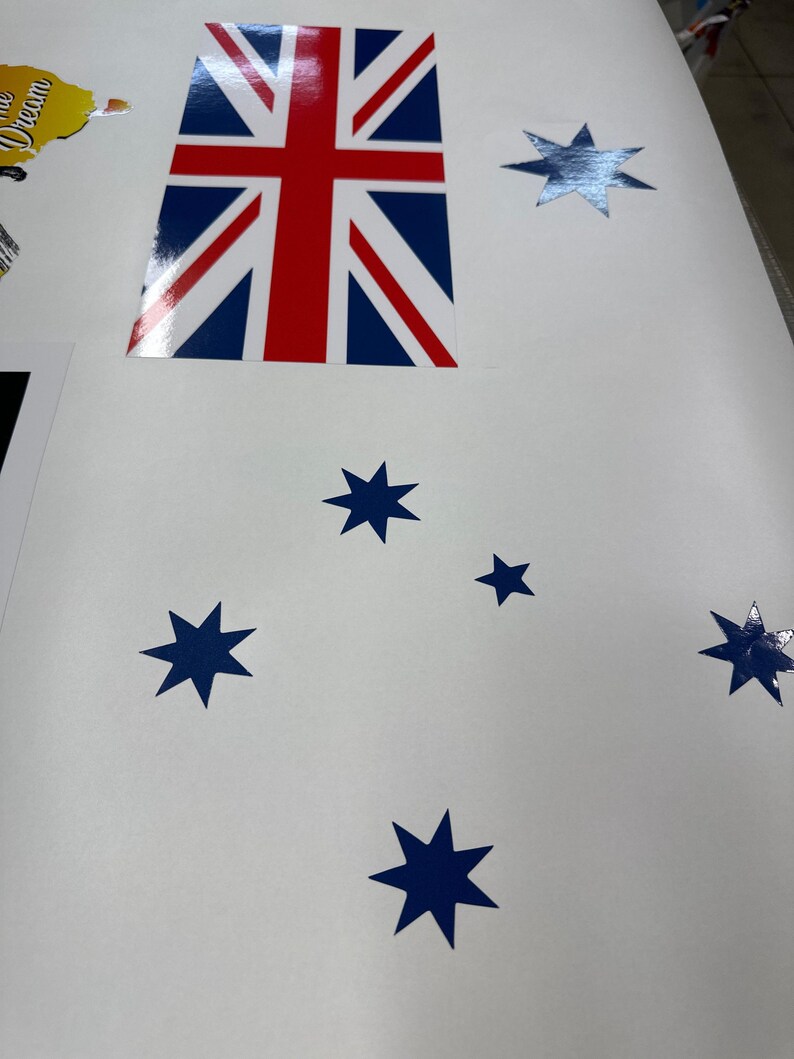 Australian Flag Southern Cross Sticker Decals for Side of Ute , Car ...