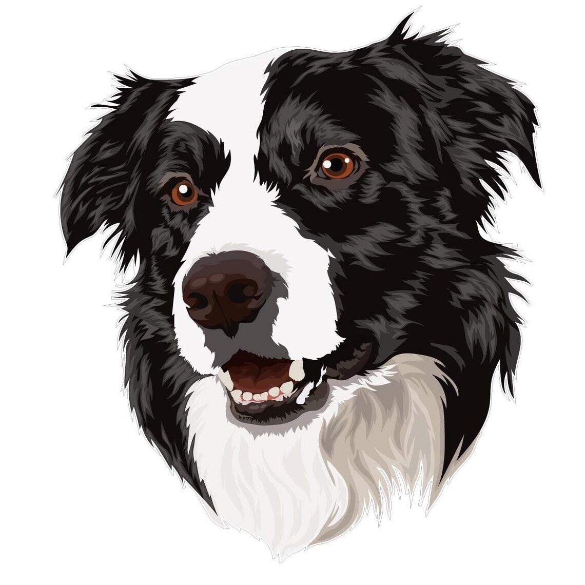 Border Collie Car Sticker Decal Window Sticker Vehicle Sticker - Etsy