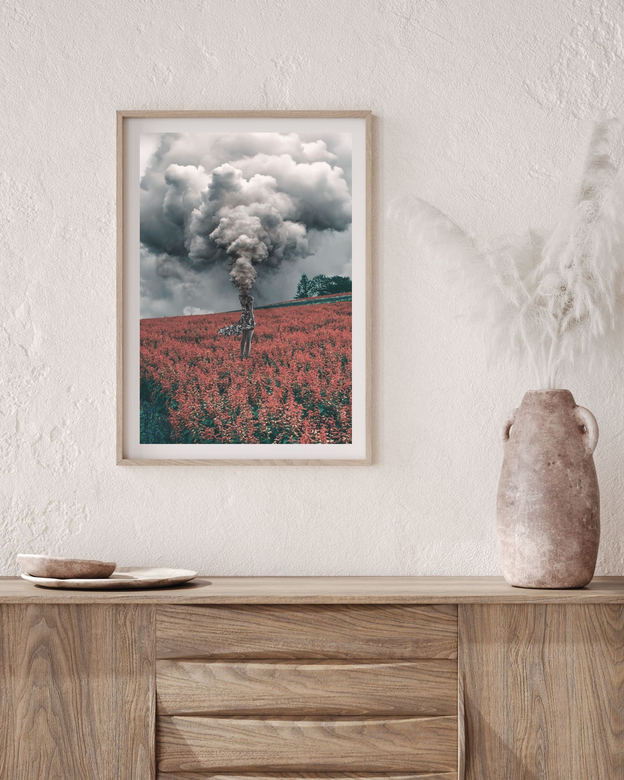 Dreamy Modern Surreal Collage Art Digital Download Surrealistic Poster ...