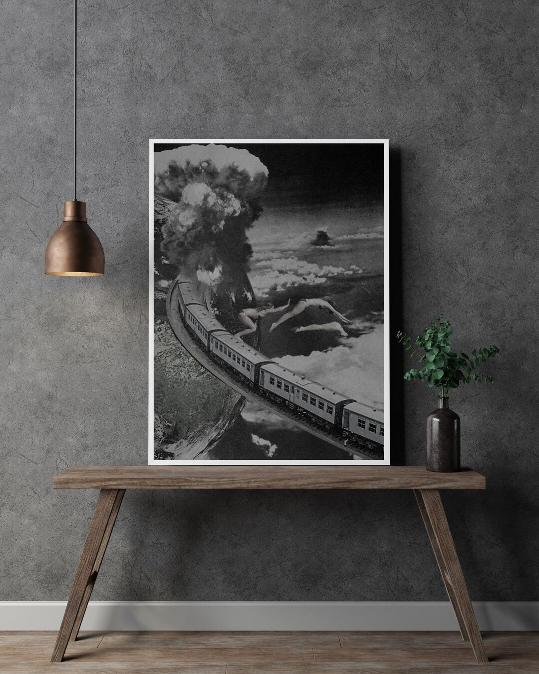 Surrealism Wall Art Planet Earth Digital Download Cosmos Art Modern ...