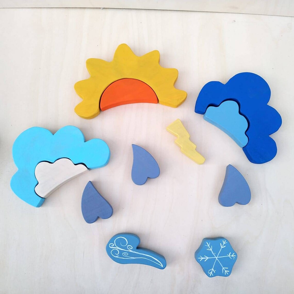 Weather Blocks Set, Waldorf Inspired, Weather Blocks, Nature Stackers ...