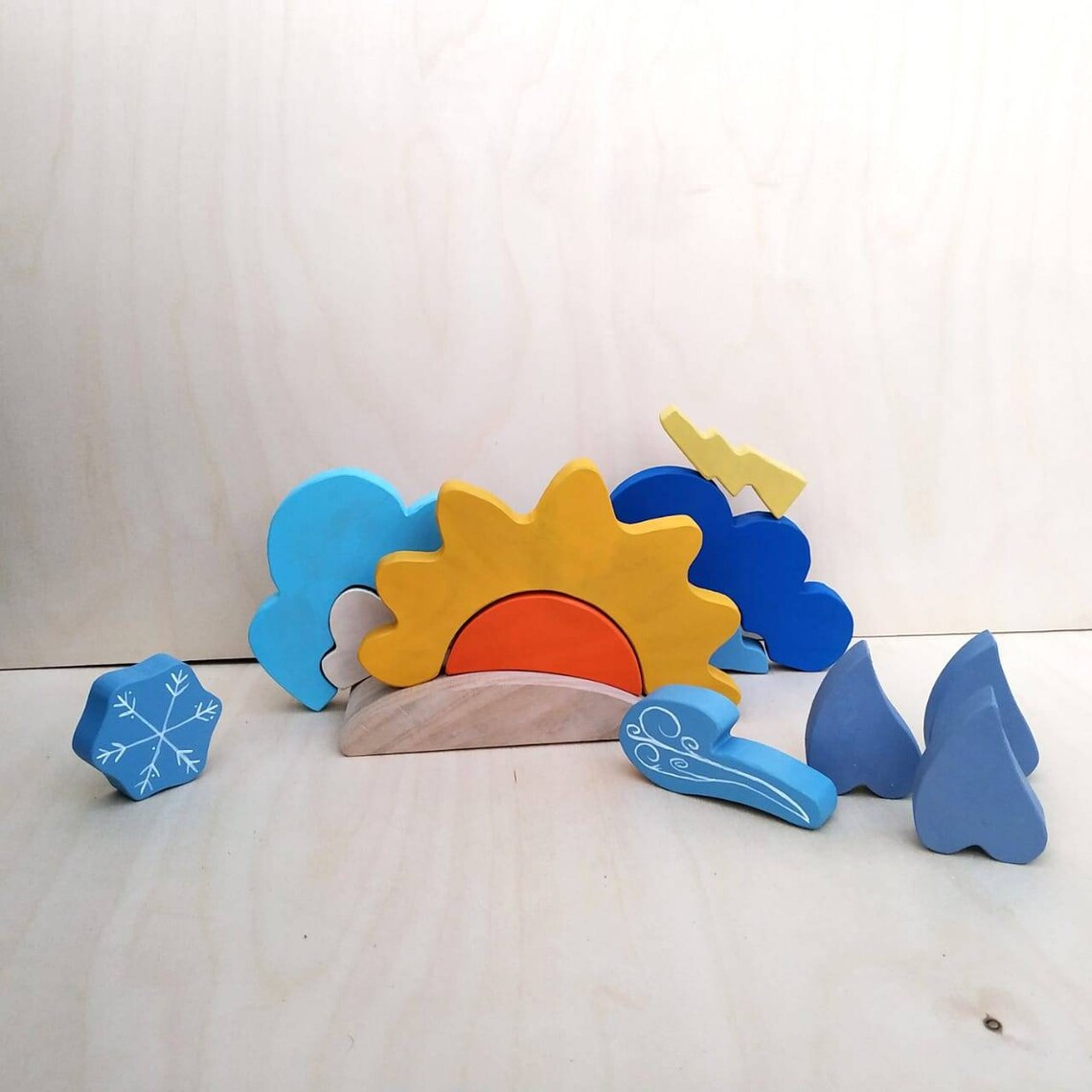 Weather Blocks Set, Waldorf Inspired, Weather Blocks, Nature Stackers ...