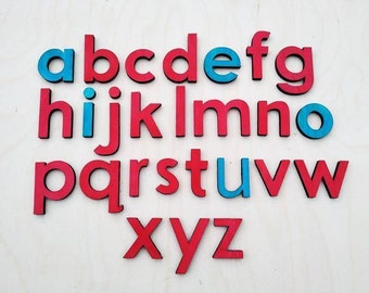 Montessori Moveable Alphabet Kit With Mat, Cloth Bag, Educational ...