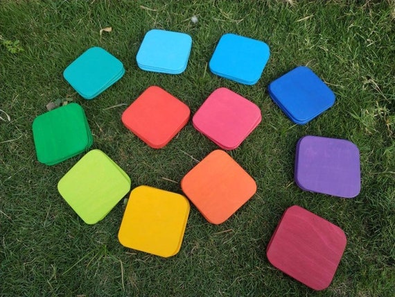 Rainbow Color Mats Building Mats 36 Mats in Rainbow Color - Etsy