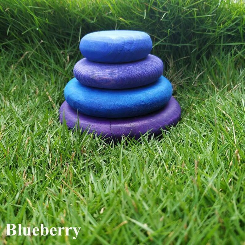 Wooden Round Pebbles River Pebbles Waldorf Smooth Large - Etsy