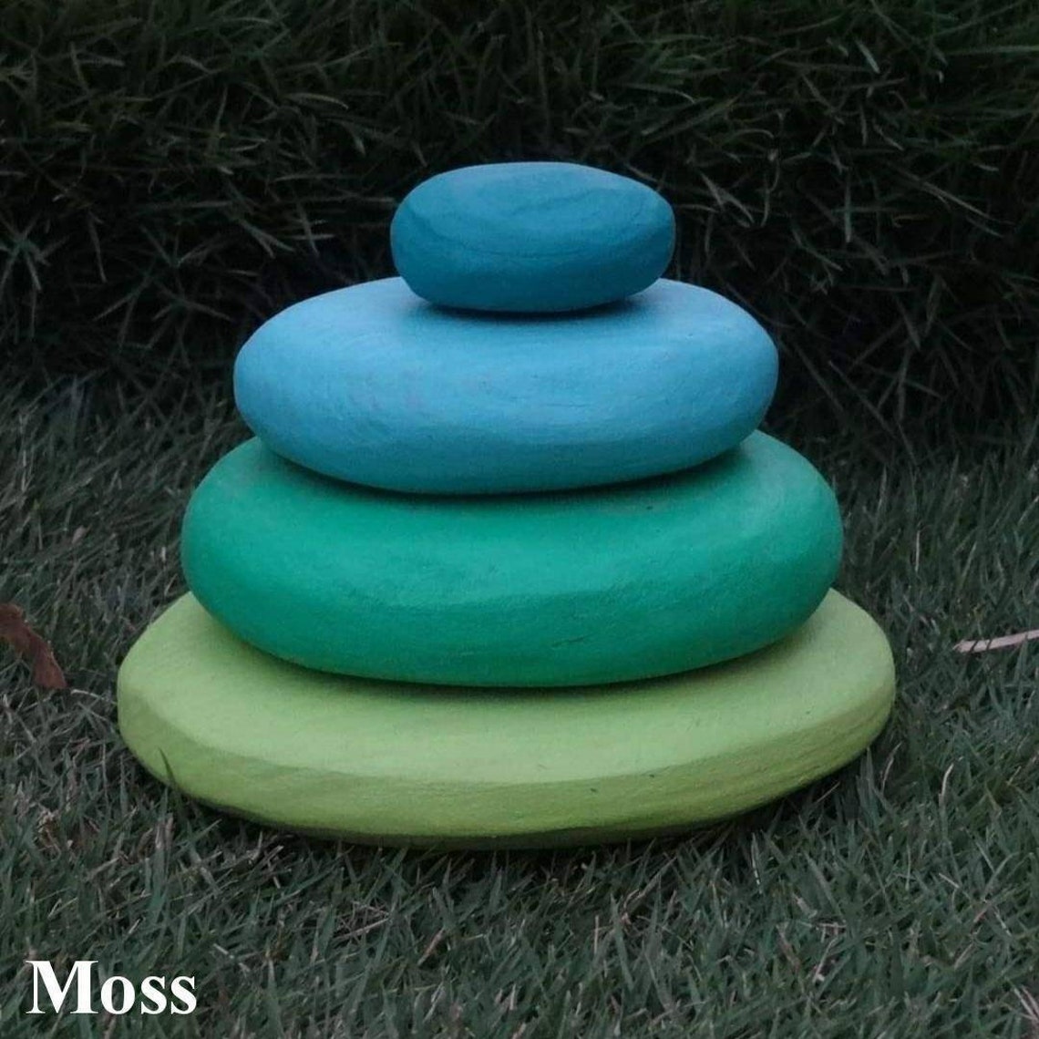 Wooden Round Pebbles River Pebbles Waldorf Smooth Large - Etsy