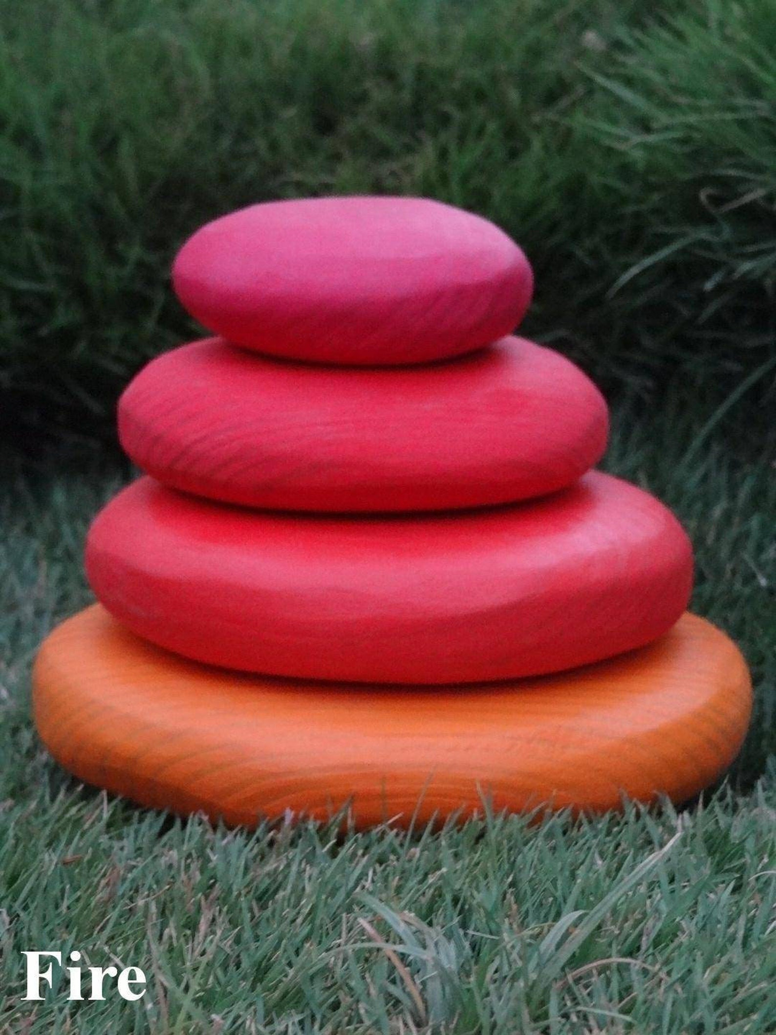 Wooden Round Pebbles River Pebbles Waldorf Smooth Large - Etsy