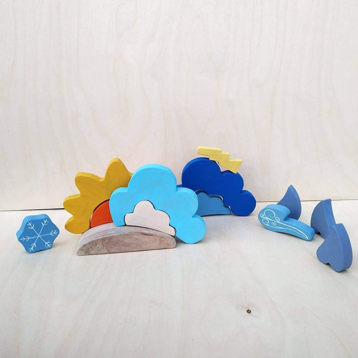 Weather Blocks Set, Waldorf Inspired, Weather Blocks, Nature Stackers ...