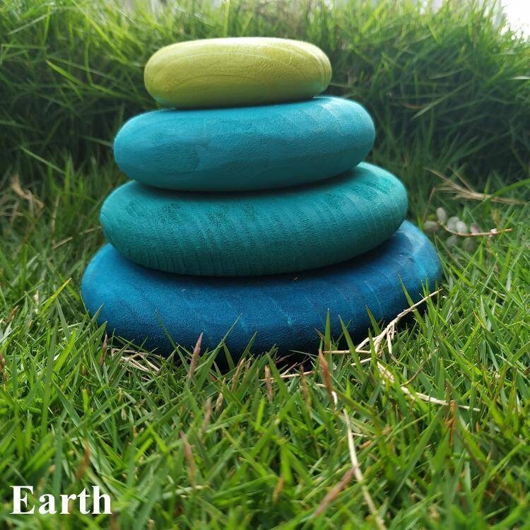 Wooden Round Pebbles River Pebbles Waldorf Smooth Large - Etsy