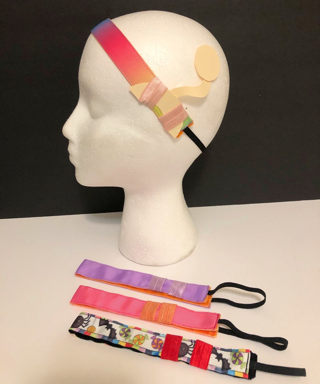 Non-slip Cochlear Implant Headband: Custom Ribbon Loops - Etsy