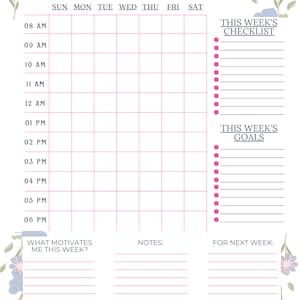 Printable Weekly Planner - Etsy