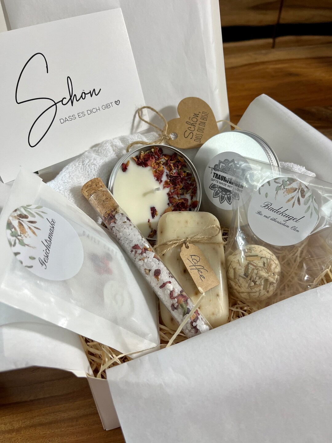 Wellness Geschenk Set Rose für Frauen SPA Wellness & Relax Box für ...