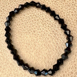 Sparkly Black Crystal Bracelet - Etsy