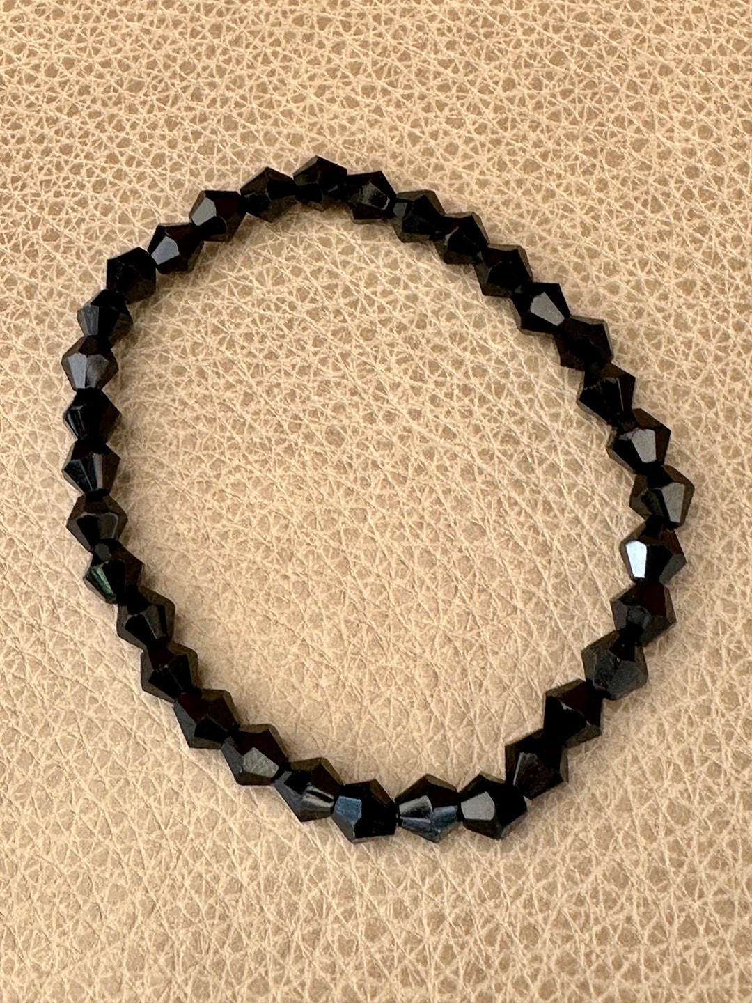 Sparkly Black Crystal Bracelet - Etsy