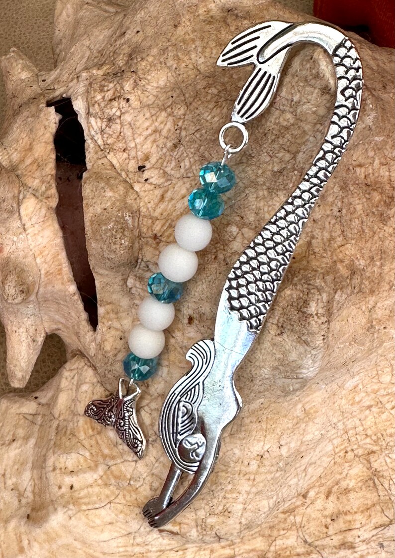 Metal Mermaid Bookmark With Mermaid Tail or Shell You Choose - Etsy