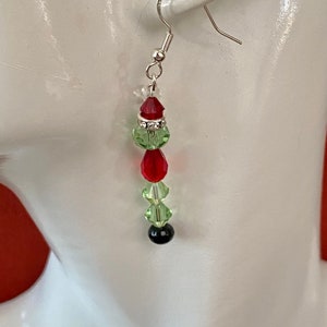 Mr Grinch Crystal Earrings - Etsy