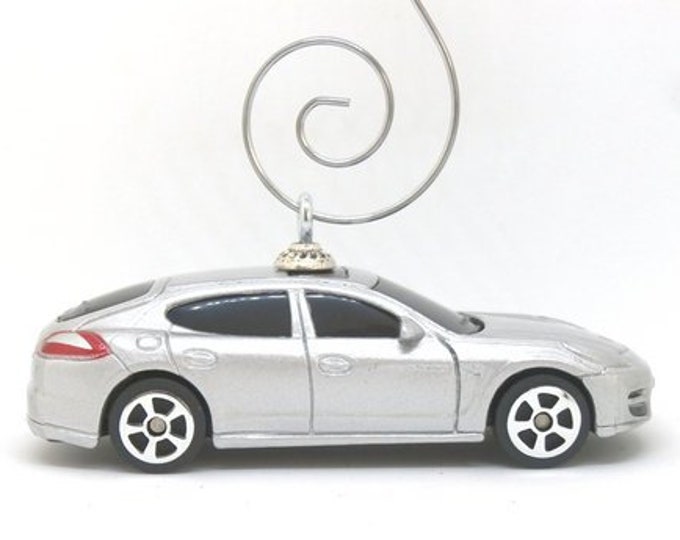Silver Porsche Panamera Turbo Car Christmas Tree Ornament - Etsy