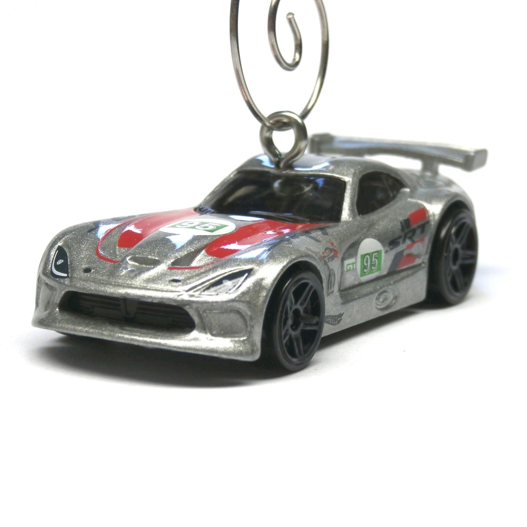 Dodge Viper SRT GTS-R Race Car Christmas Tree Ornament, Hot Wheels ...