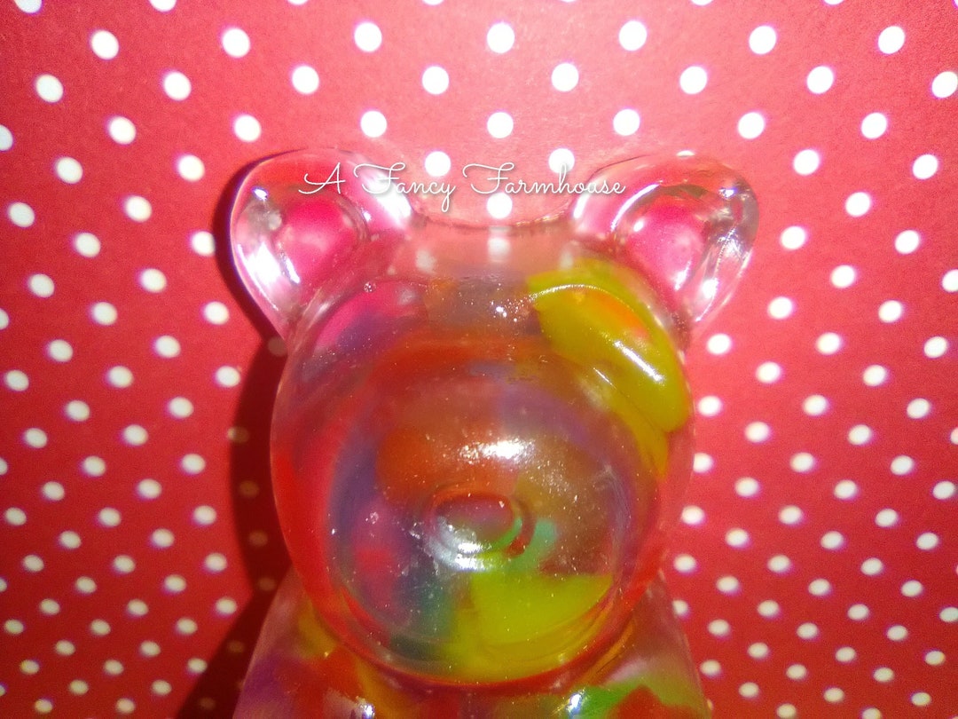 Gummy Bear Decor, Rainbow Gummy Bear, Resin Pop Art, Gummy Bear Statue ...