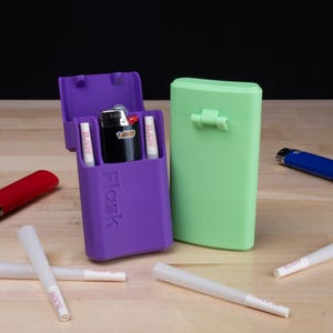 Stash Flask – Magnetic Preroll & Lighter Container - Etsy