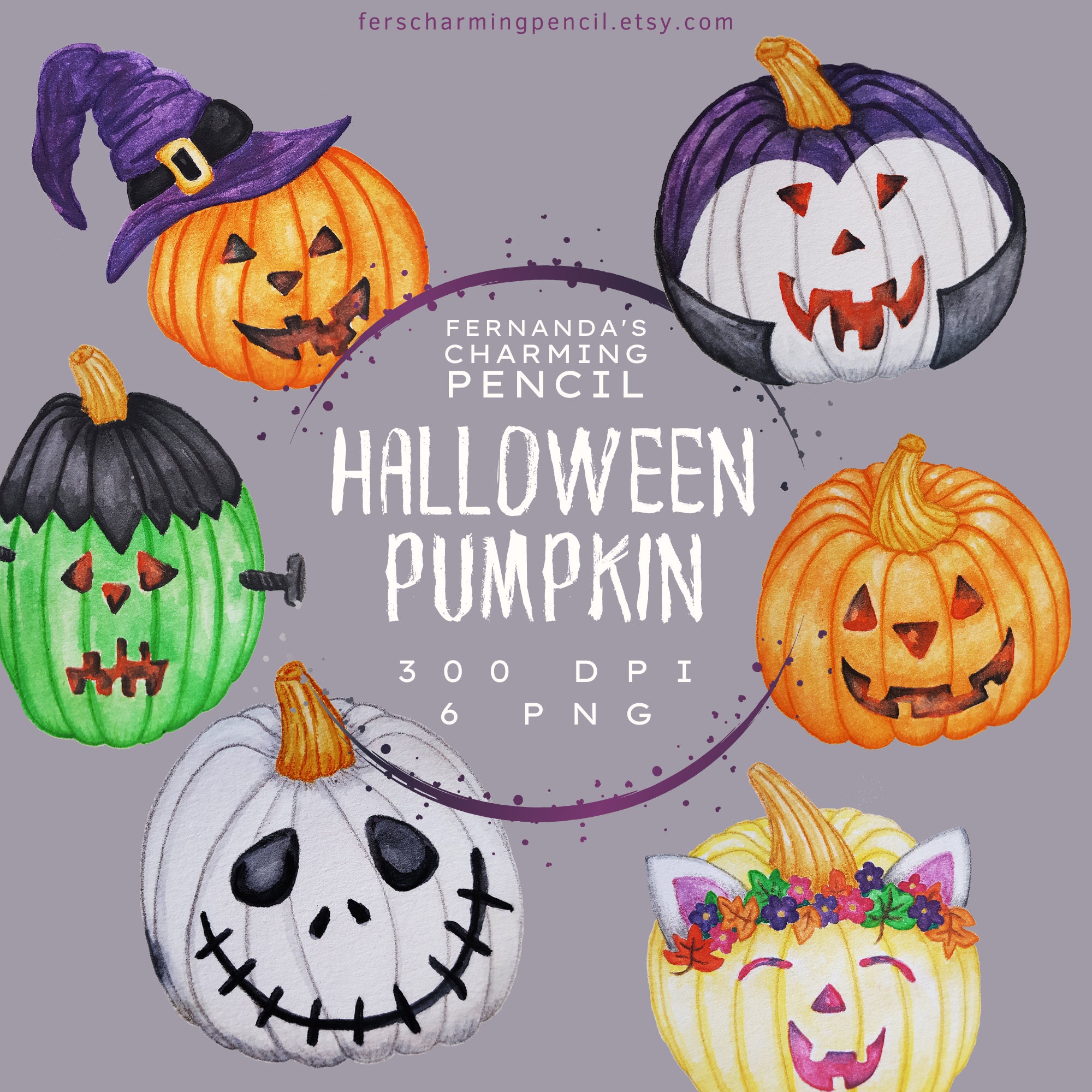 Halloween Pumpkin Clipart, Jack O Lantern Skull Unicorn, Dracula ...