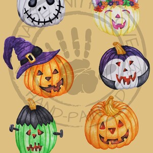 Halloween Pumpkin Clipart, Jack O Lantern Skull Unicorn, Dracula ...