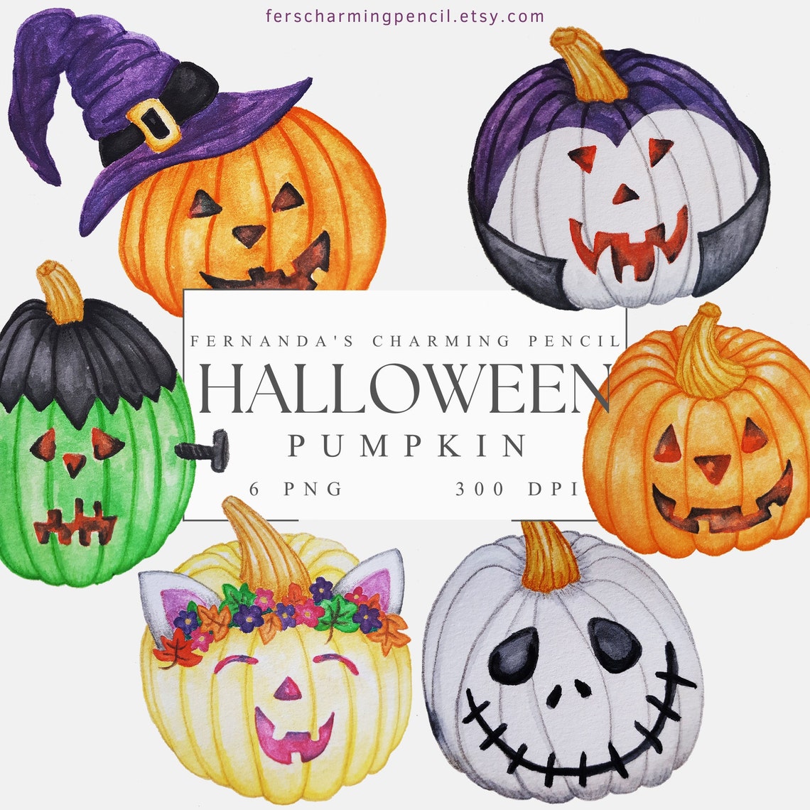 Halloween Pumpkin Clipart, Jack O Lantern Skull Unicorn, Dracula ...