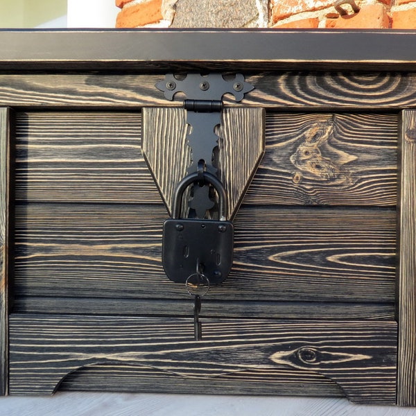 Rustic Wooden Chest - Etsy