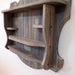 Rustic Shelf Wood Hanging Rack Farmhouse Rack Float Shelf Hanging ...