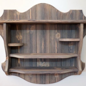 Rustic Shelf Wood Hanging Rack Farmhouse Rack Float Shelf Hanging ...