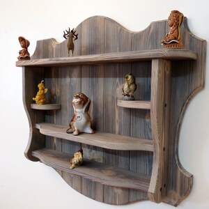 Rustic Shelf Wood Hanging Rack Farmhouse Rack Float Shelf Hanging ...