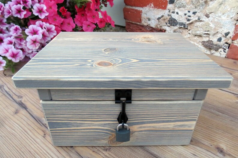 Farmhouse Decor Rustic Country Baby Shower Box Wood Wedding Card Box ...