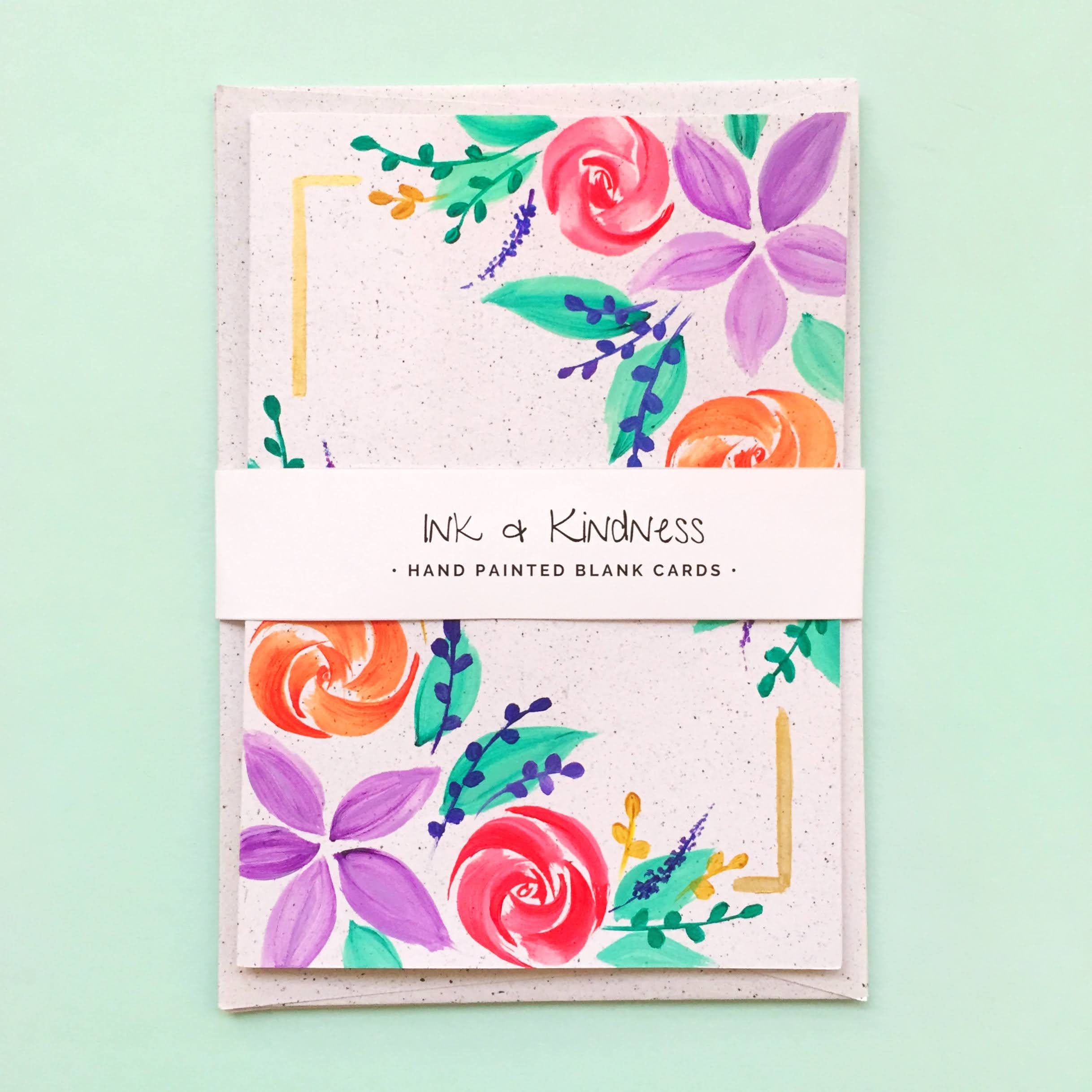 Handbound Notebook & Blank Cards Set - Etsy