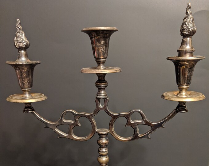 Vintage DW. Haber &sons NY Silver Plated 3 Tier Candle Holder - Etsy
