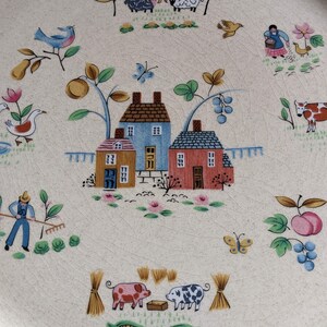 Vintage International Heartland Farmer Scene Dishes - Etsy
