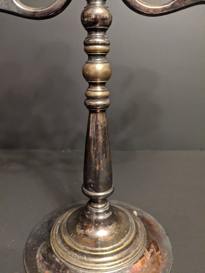 Vintage DW. Haber &Sons NY Silver Plated 3 Tier Candle holder | Etsy