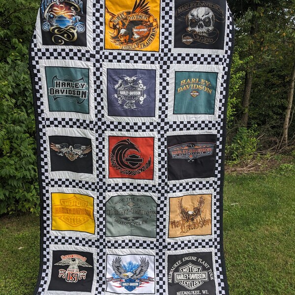 Harley Davidson Quilts - Etsy