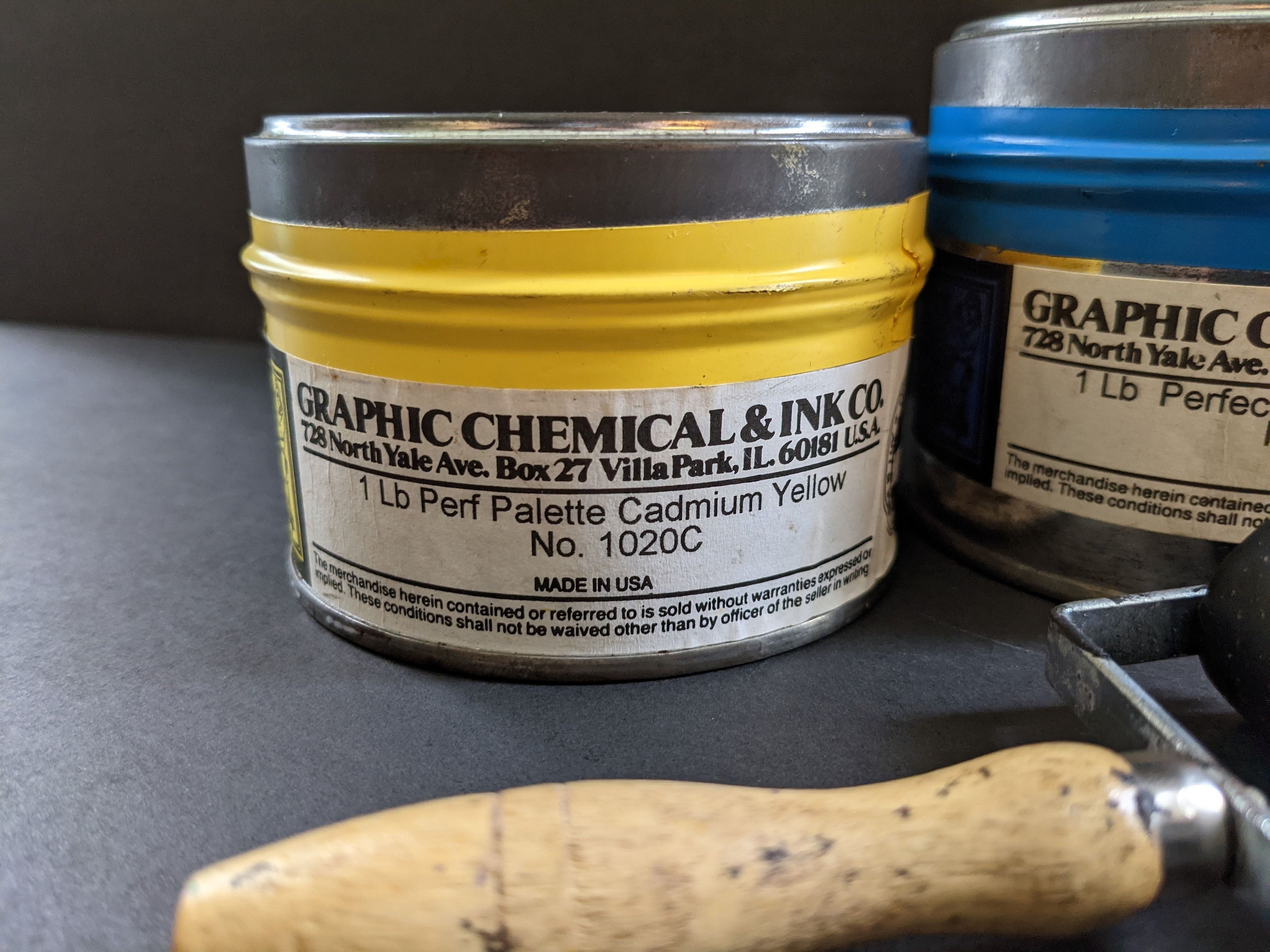 Vintage Graphic Chemical & Ink Co. Lithographic Paint Set With - Etsy